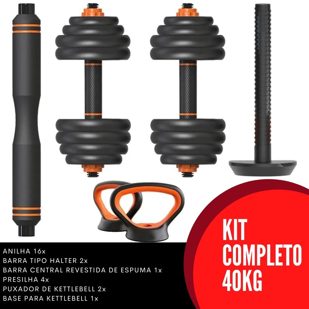 Kit Musculação Funcional - Steel Gym Br